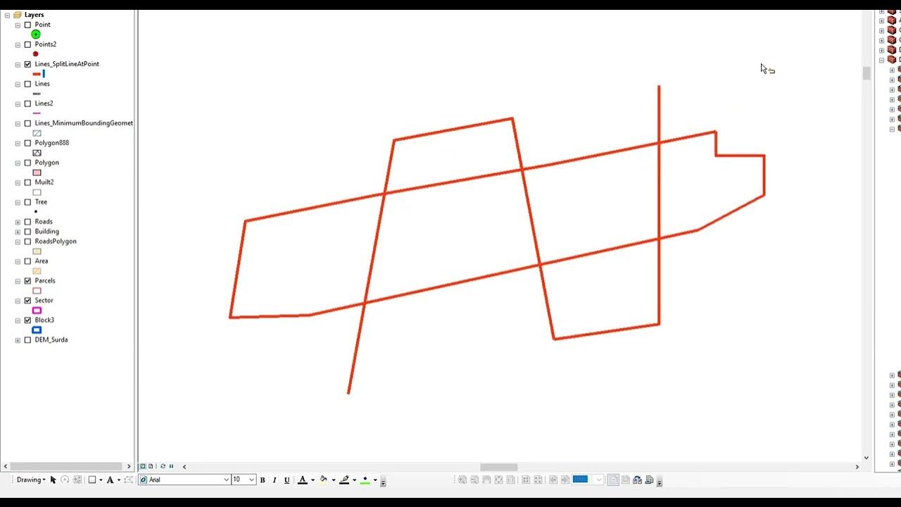 Split Line at Point Tool ArcGIS - YouTube