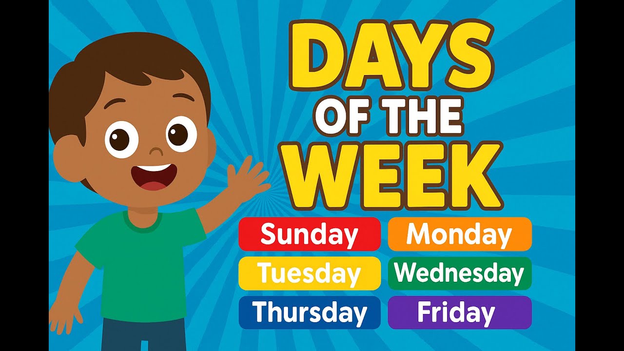 Lets Learn the days of the week fun for toddlers - YouTube