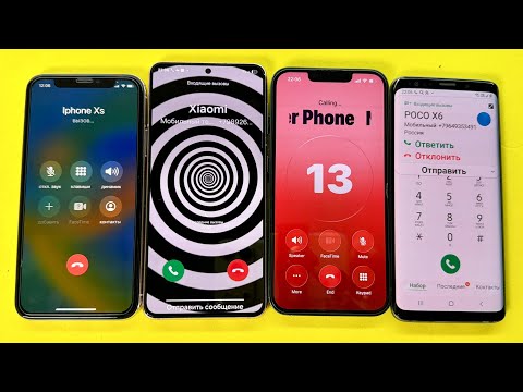 Incoming&Outgoing Call IPhone XS, Samsung S21, IPhone 13, Samsung S9