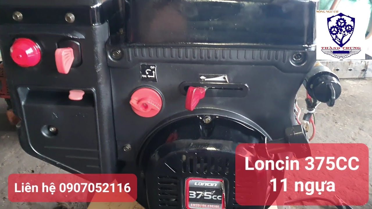 Đầu nổ Loncin 375CC (12 ngựa) có đề. Giá 5tr7 LH 0907052116 - YouTube