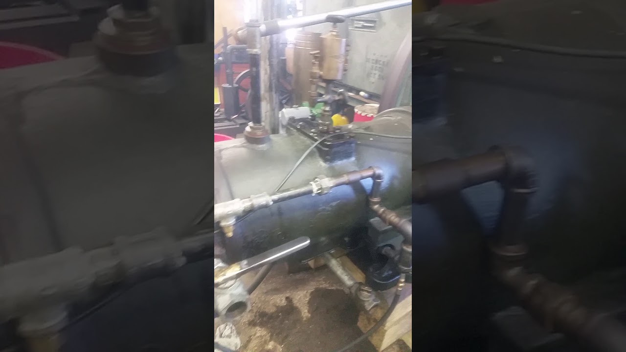 Bessemer 20 hp 2 cycle oil field engine - YouTube