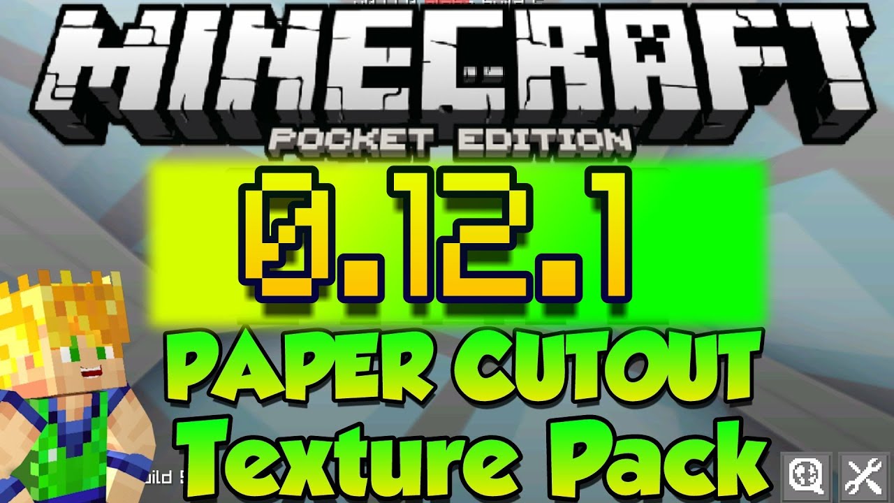 MINECRAFT PE 0.12.0 - 0.12.1 - PAPER CUT-OUT TEXTURE PACK - TEXTURAS ...