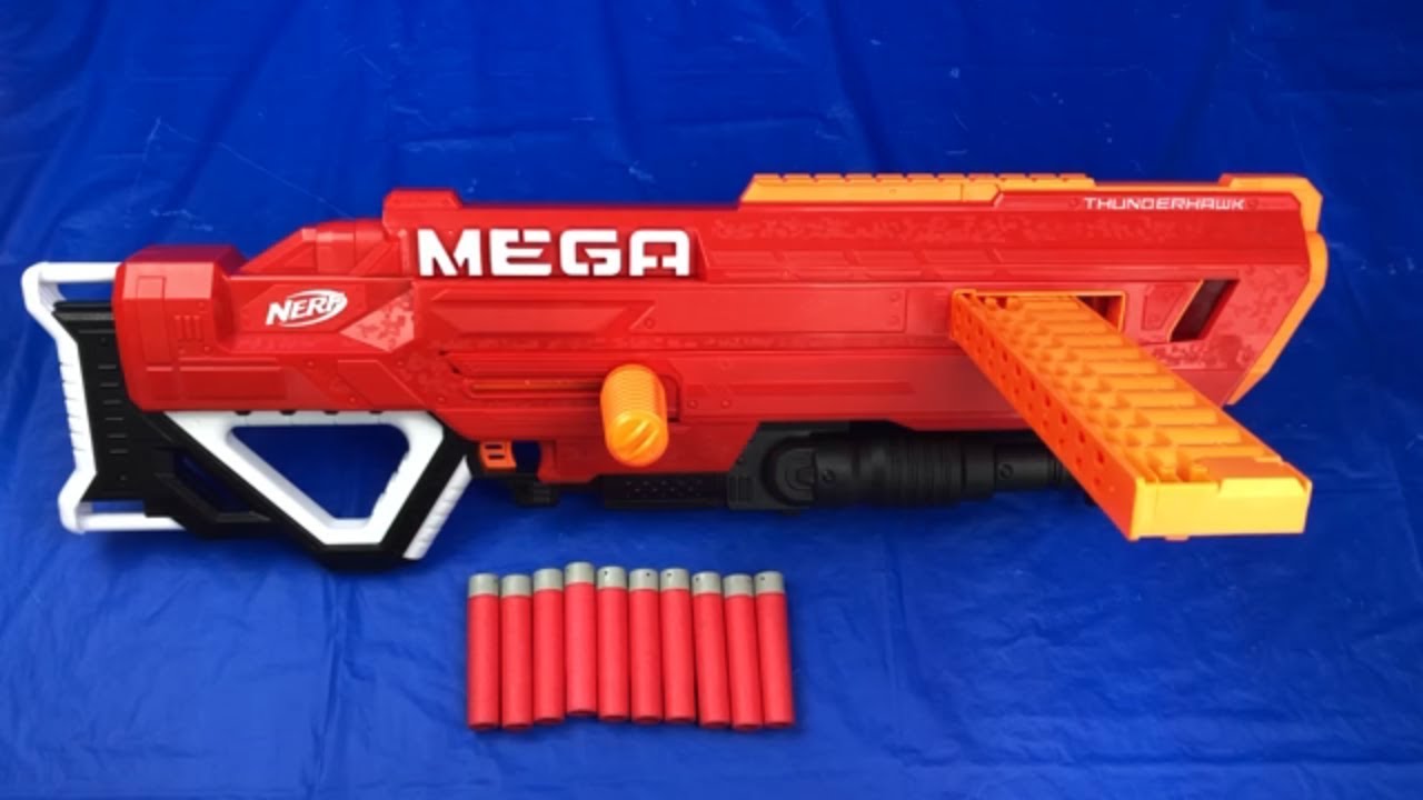 Nerf Mega Thunderhawk Accustrike Toy Blaster for Kids - YouTube