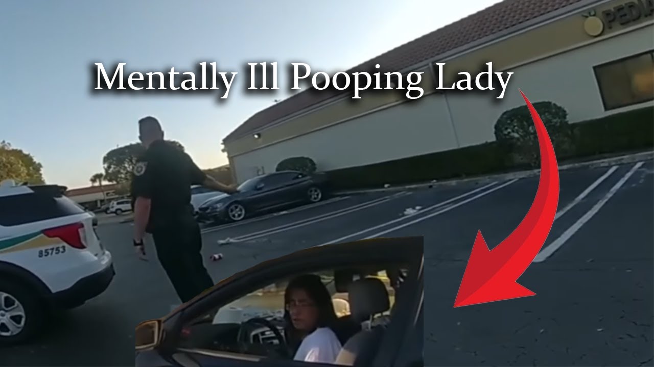 Crazy Pooping Car Lady Refused To Just Move On, Gets Pepperballed and ...