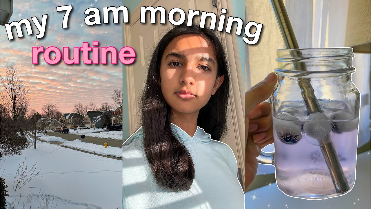 my 7 am productive online school morning routine! - YouTube