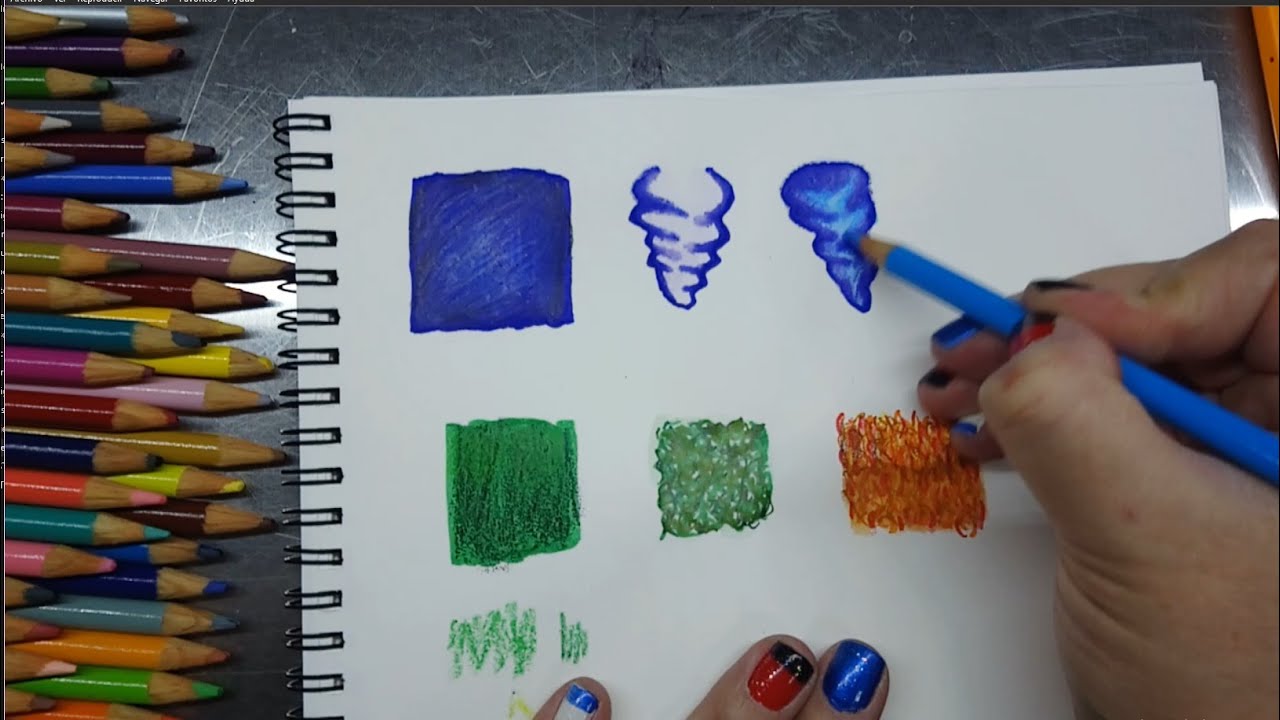 DIBUJE texturas de telas: RUGOSA y LISA - YouTube