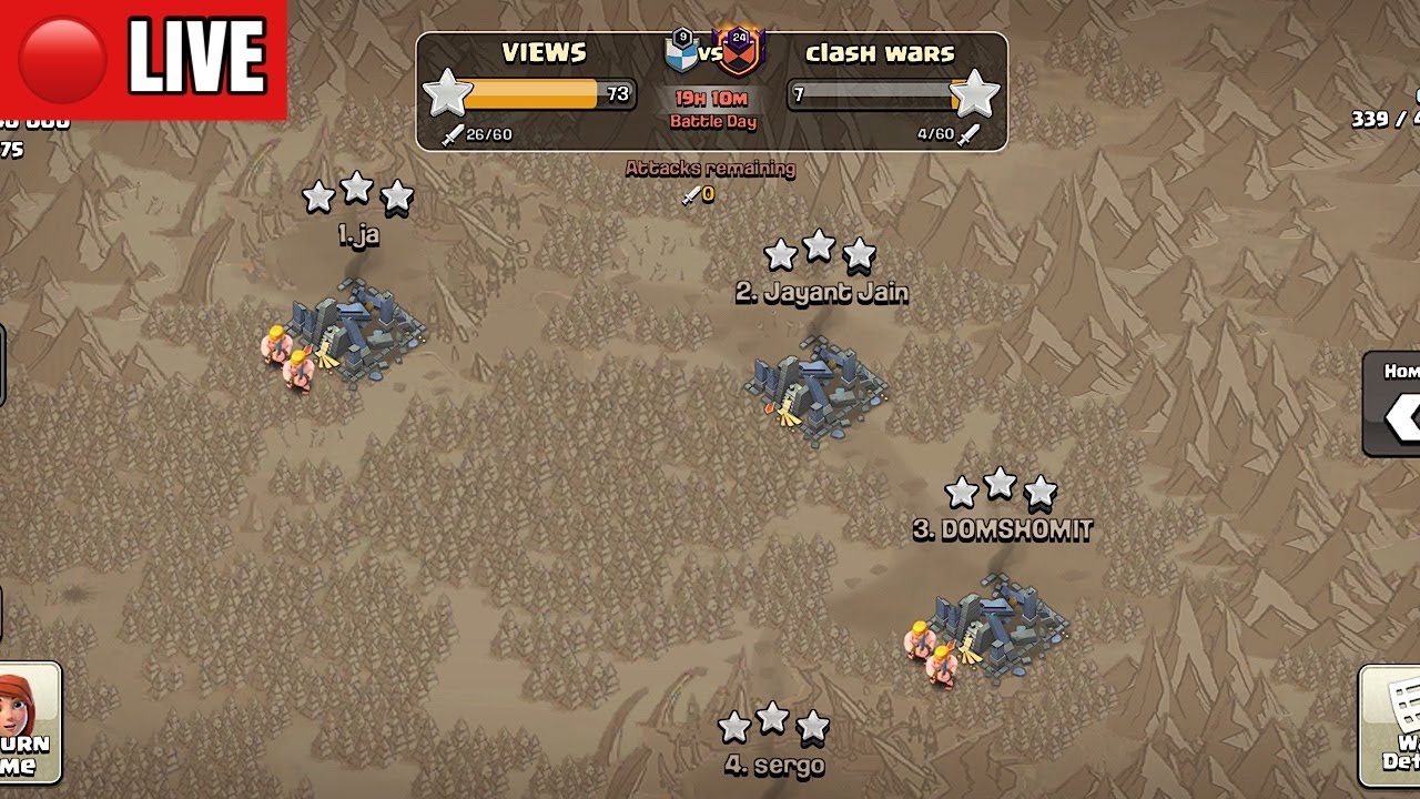 🔴 LIVE - EASIEST CLAN WAR EVER + RECRUITING CLAN MEMBERS - YouTube