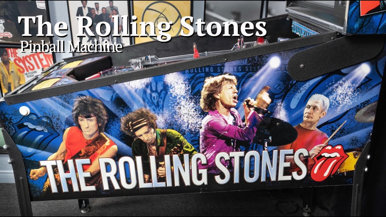The Rolling Stones Pinball Machine Signed by Mick Jagger - YouTube