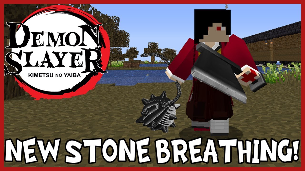 NEW STONE BREATHING STYLE ROCKS! Minecraft Demon Slayer Mod - YouTube