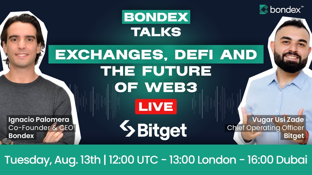 Bondex Talks | Exchanges, DeFi and the Future of Web3 with BitGet - YouTube