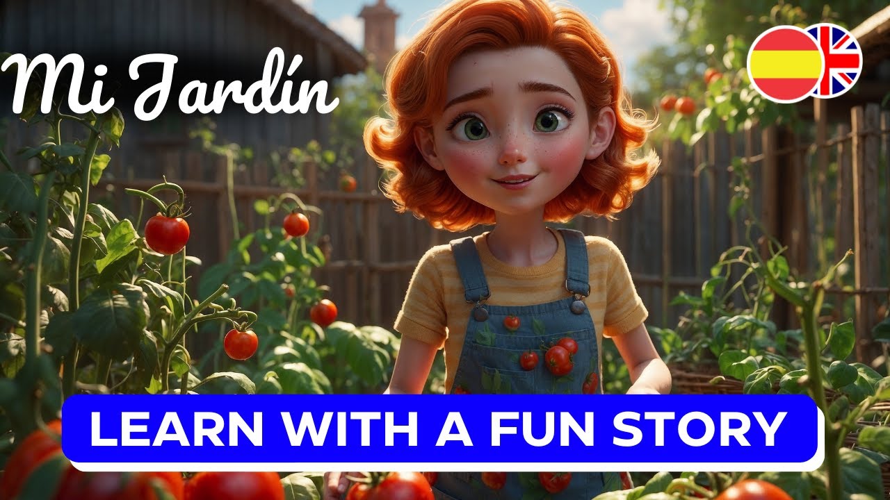 Learn Spanish Basics Quickly with simple Story (My Garden) - YouTube