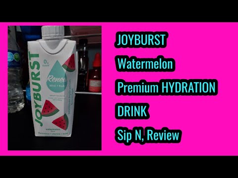 JOYBURST Watermelon Premium HYDRATION DRINK Sip N, Review - YouTube