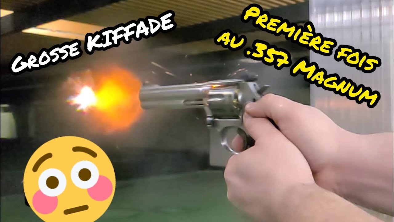 Premiers tirs au .357 Magnum, Smith & Wesson 686 en 6" et avec mon pote ...