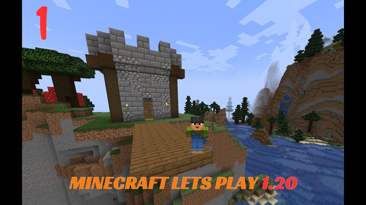 Castle Starter Base in a Diverse World | Minecraft 1.20 Lets Play ...