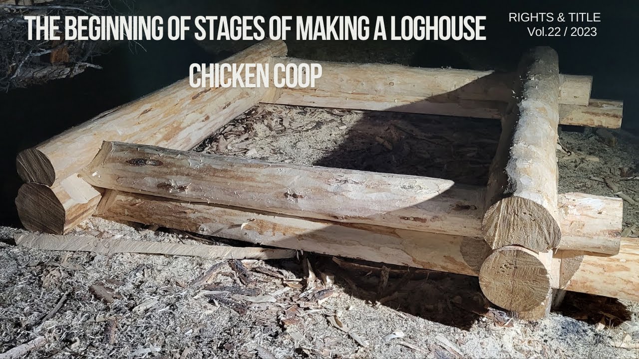 The Beginning Stages Of A Log Chicken Coop. - YouTube