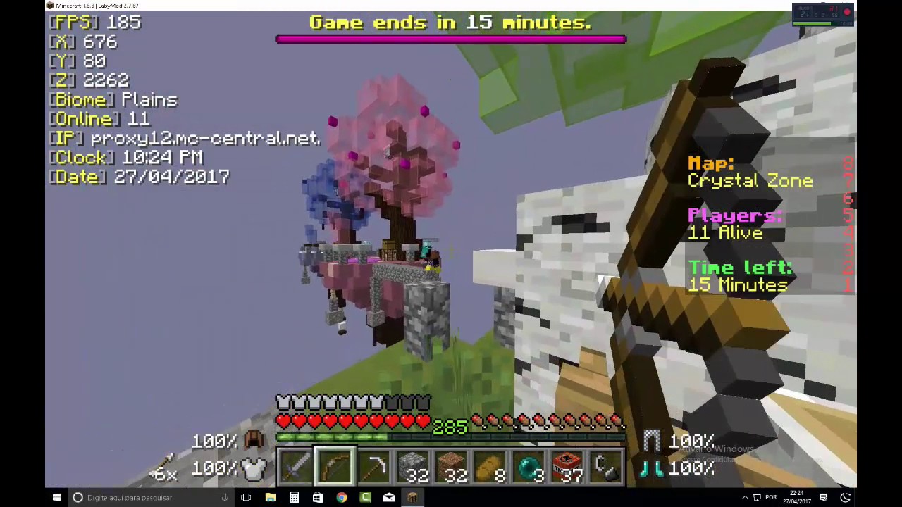 minecraft muita treta vish - YouTube