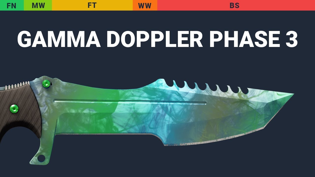 Huntsman Knife Gamma Doppler Phase 3 - Skin Float And Wear Preview ...