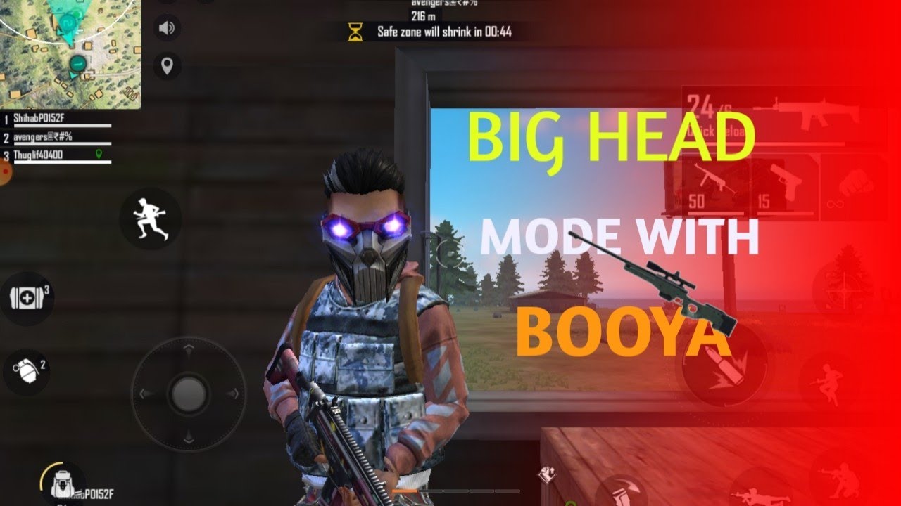 PLAYING big head mode with booya - YouTube