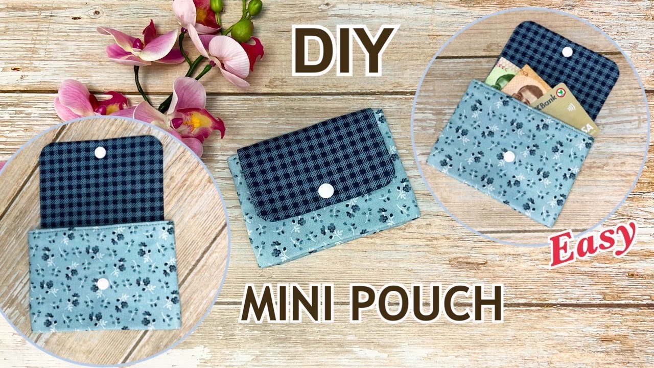 Easy Diy Cute Mini Pouch How to Mini Purse Easy Pattern Sewing Tutorial ...