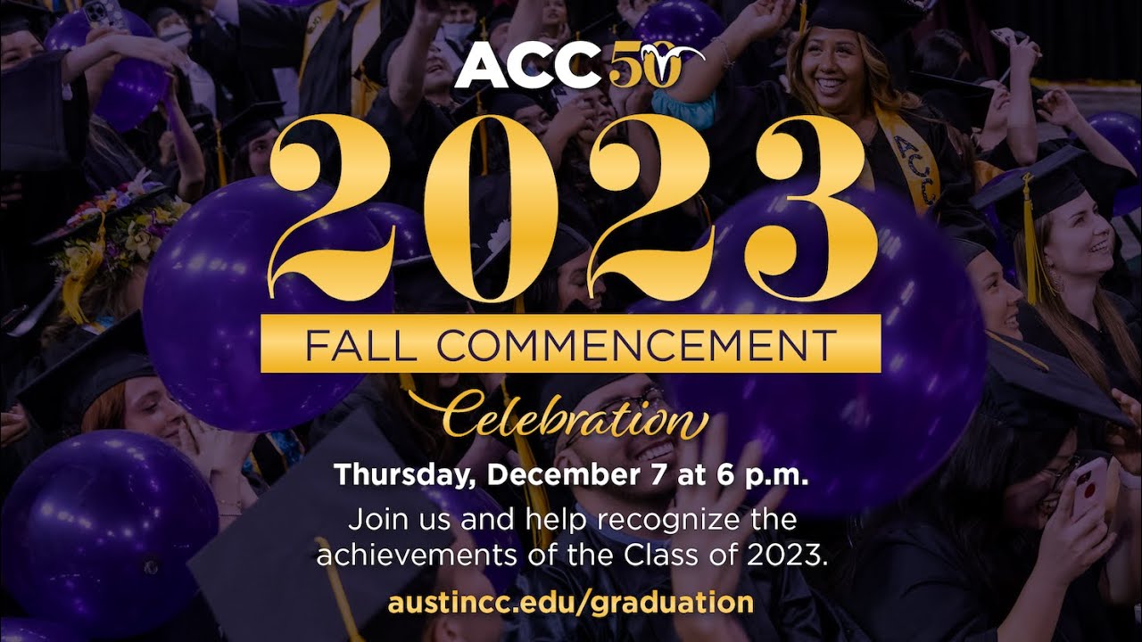ACC Fall 2023 Commencement - YouTube