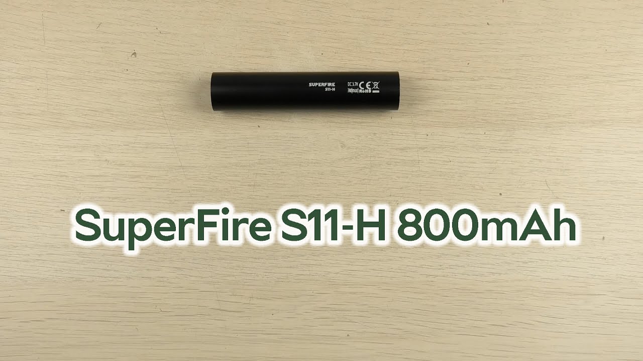Розпаковка SuperFire S11-H 800mAh - YouTube