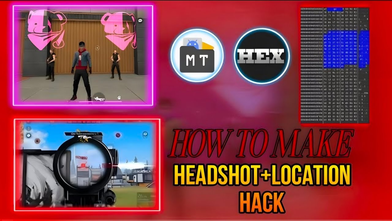HOW TO MAKE HEADSHOT + LOCATION HACK HEX EDITOR APP NEW CODING 🤯 FF ...