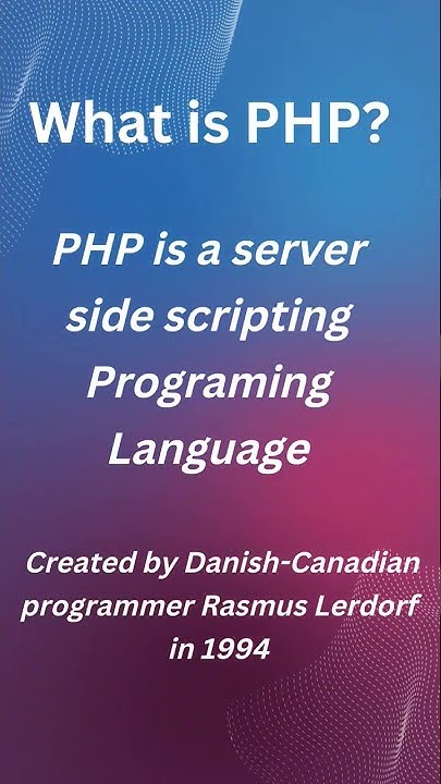 What is PHP? - YouTube