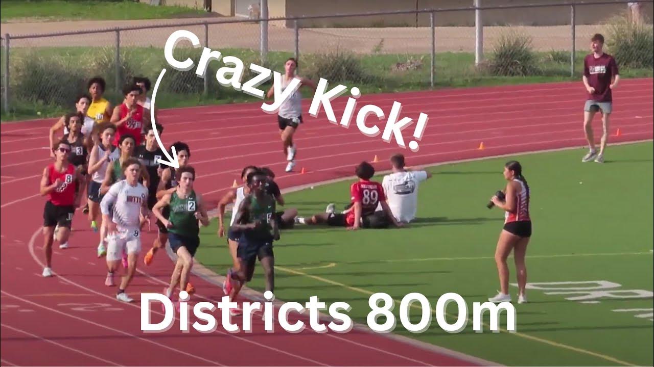 Districts 2025 - 800m Varsity - YouTube