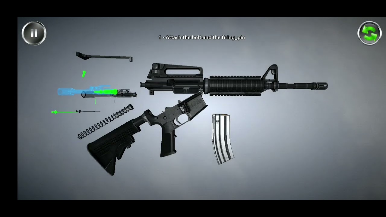 طريقة تفكيك وتركيب بندقية M16 الأمريكية How to disassemble and install ...