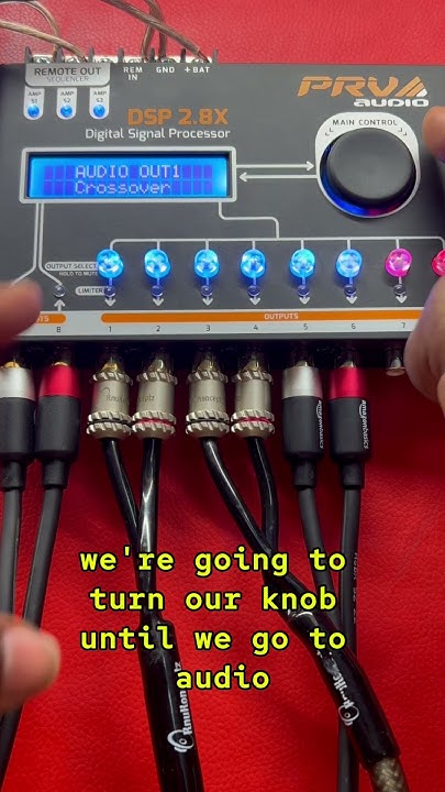 How to tune a dsp. PRV 2.8x Digital signal processor. High and low pass ...