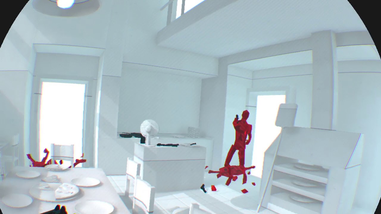 SUPERHOT VR_2020 gun juggle trickshot, long throw - YouTube