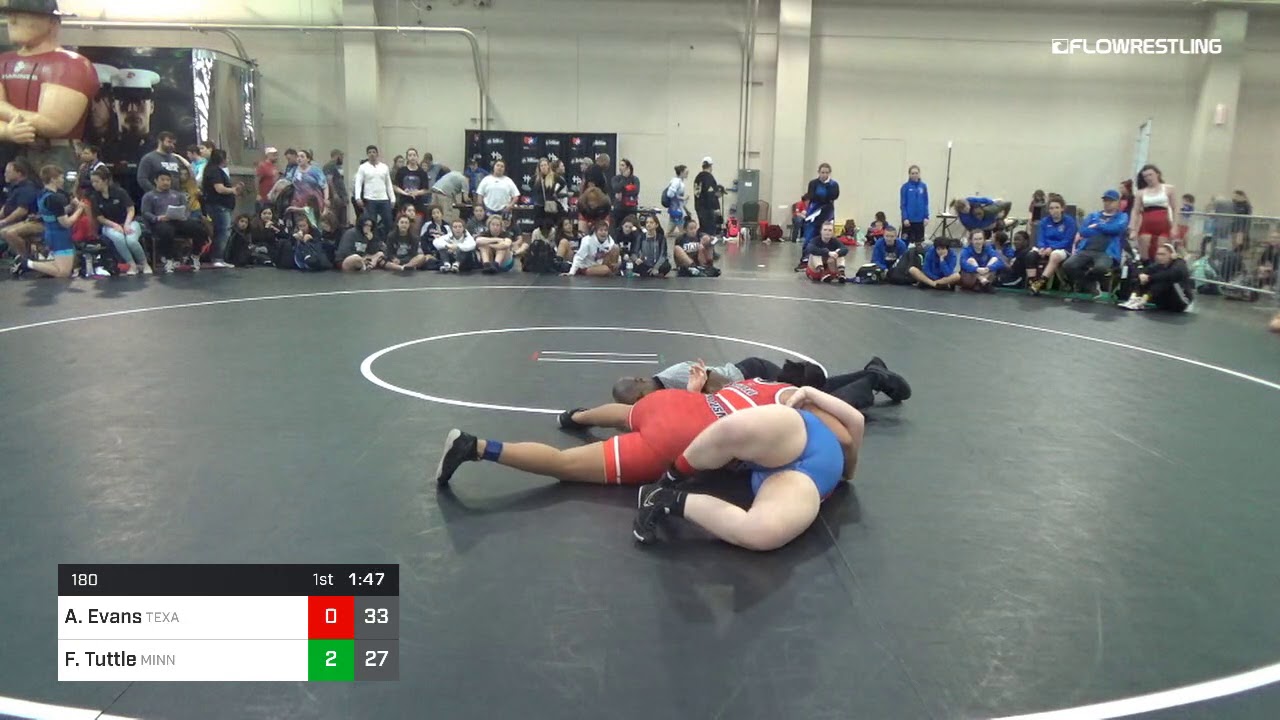 180 Lbs Rr Rnd 5 Anastasia Evans Texas C Vs Faith Tuttle Minnesota Dual ...