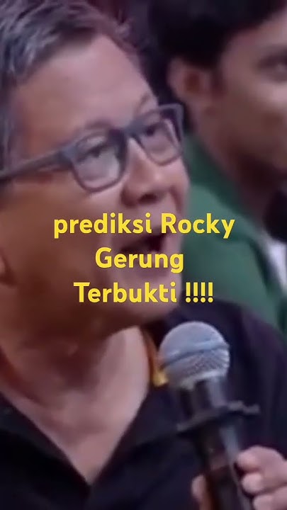 Prediksi Rocky Gerung Terbukti!!! #politik #pemilu2024 #rockygerung - YouTube