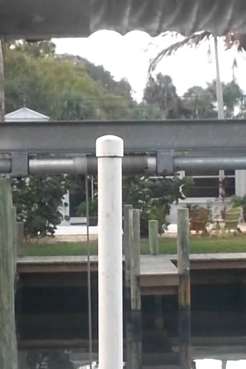 Used Hi-Tide Boat Lift with Remote Control for Sale - YouTube