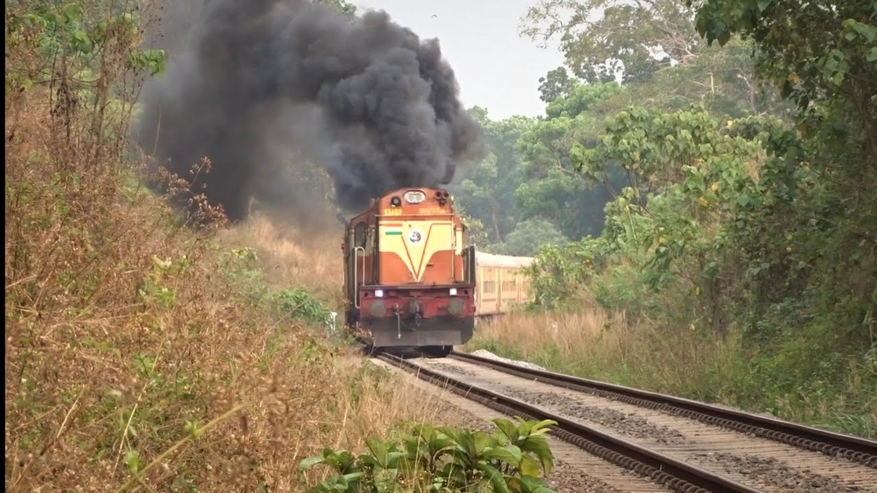 16730 Madurai Express departing Punalur express - YouTube