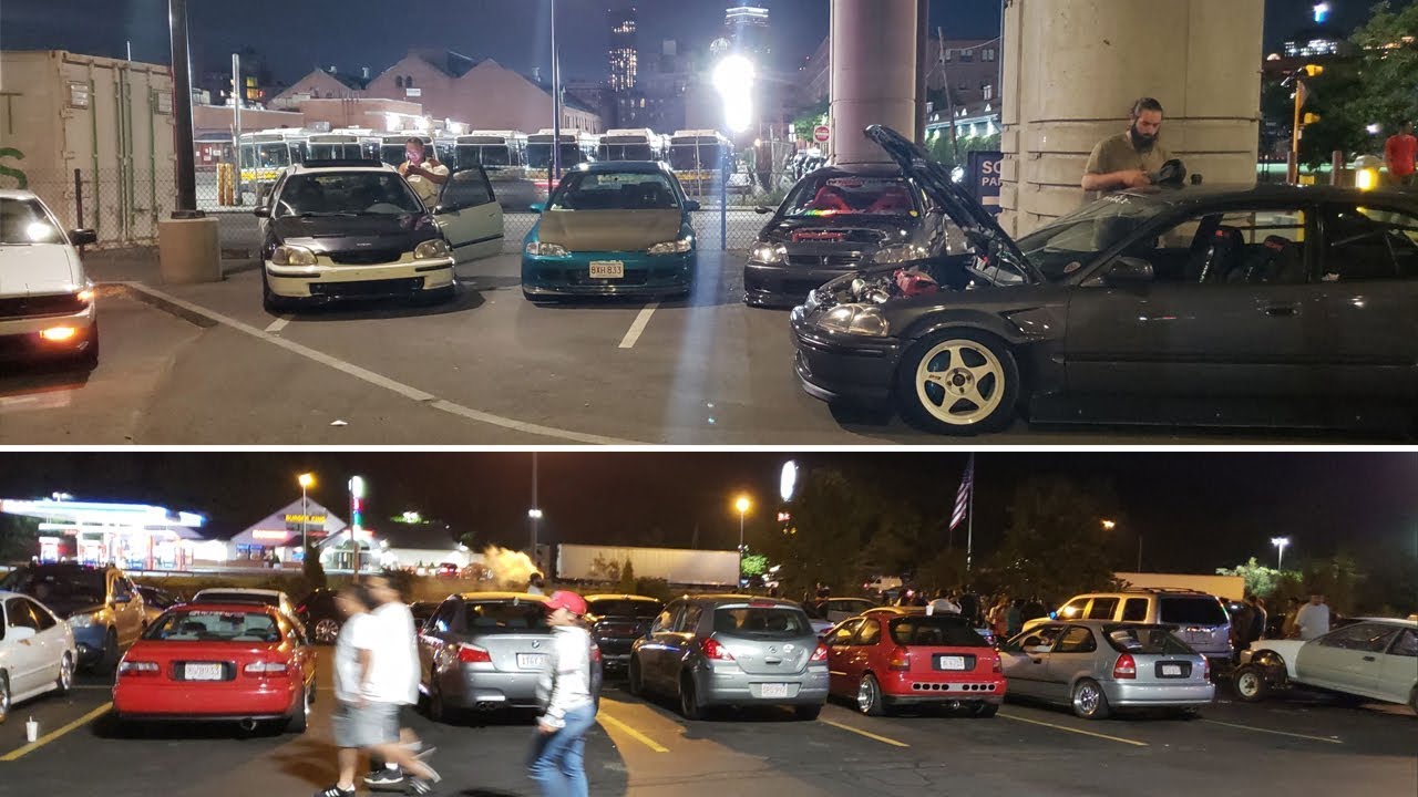 Underground Car Meet & HWY Street Racing ft. Cops & All Motor K Series ...