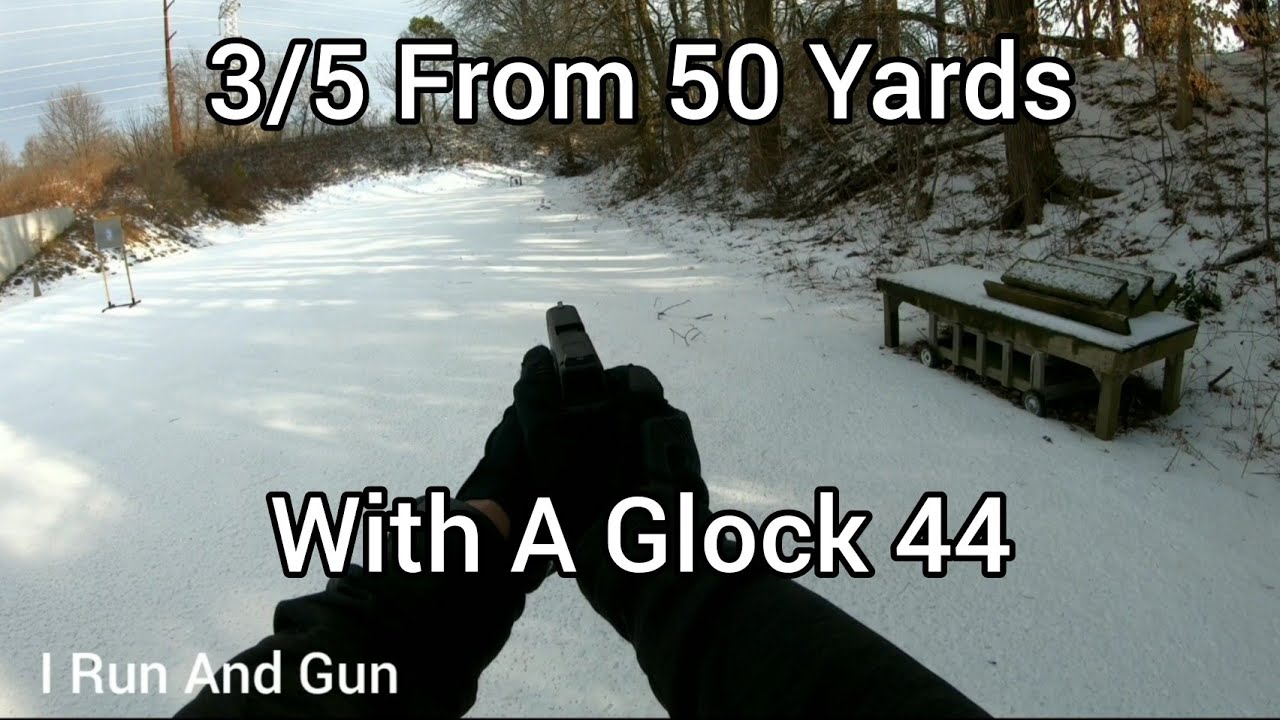 3 For 5 At 50 Yards - Glock 44 - 22LR - Trigger Prep & Press - Sight ...