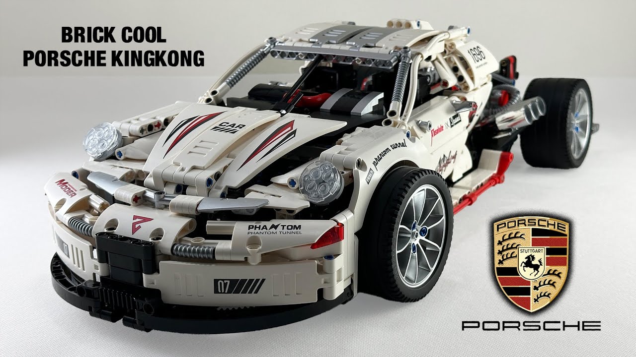 PORSCHE FLAME KINGKONG 911 Decool Technic Series [4K 60FPS] - Fast Brick Build - YouTube