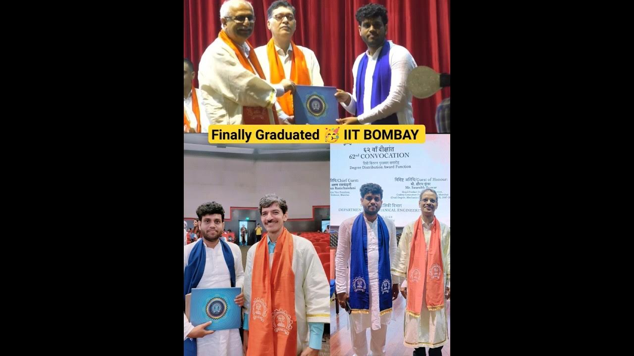 Convocation IIT Bombay 🎓| Finally Graduated 🥳 | #shorts #youtube #iit #iitbombay - YouTube
