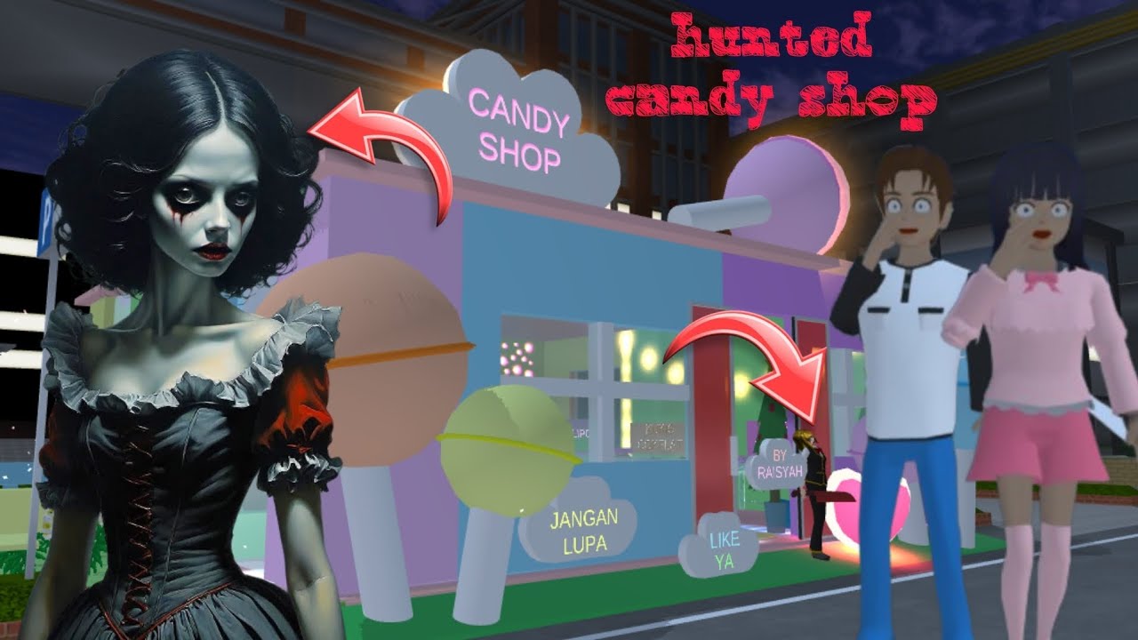 Hunted candy shop 🧟‍♂️😱|| SAKURA SCHOOL SIMULATOR HORROR DRAMA 👺👹 - YouTube