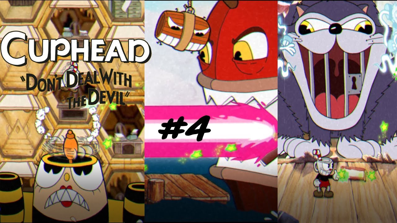 ABEJA, PIRATA Y GATO! | CUPHEAD #4 - YouTube