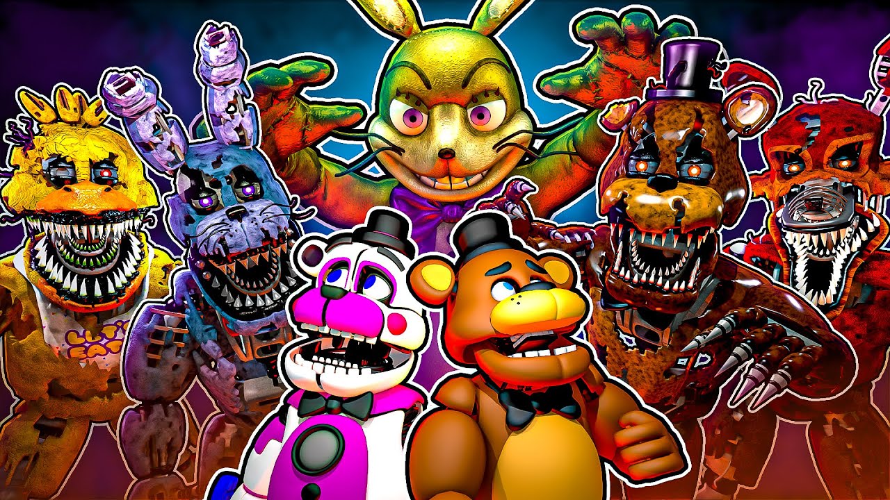 FIND NIGHTMARE Animatronics in FNAF SIMULATOR Freddy and Funtime Freddy ...