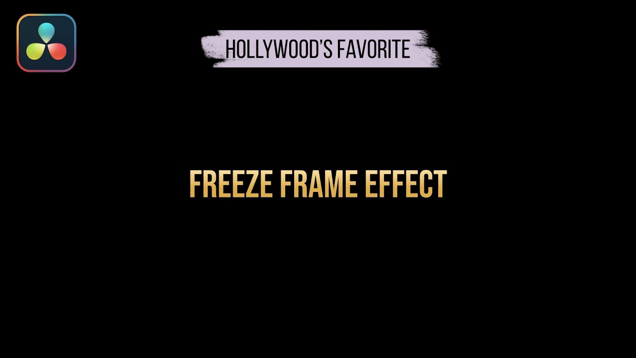 How to Create a Cinematic Freeze Frame Effect in DaVinci Resolve - YouTube