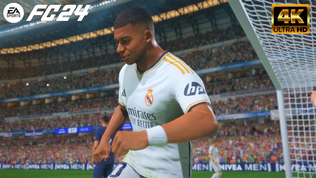 FC 24 - Real Madrid x PSG | Ft. Kylian Mbappe | Gameplay [4K] Xbox ...