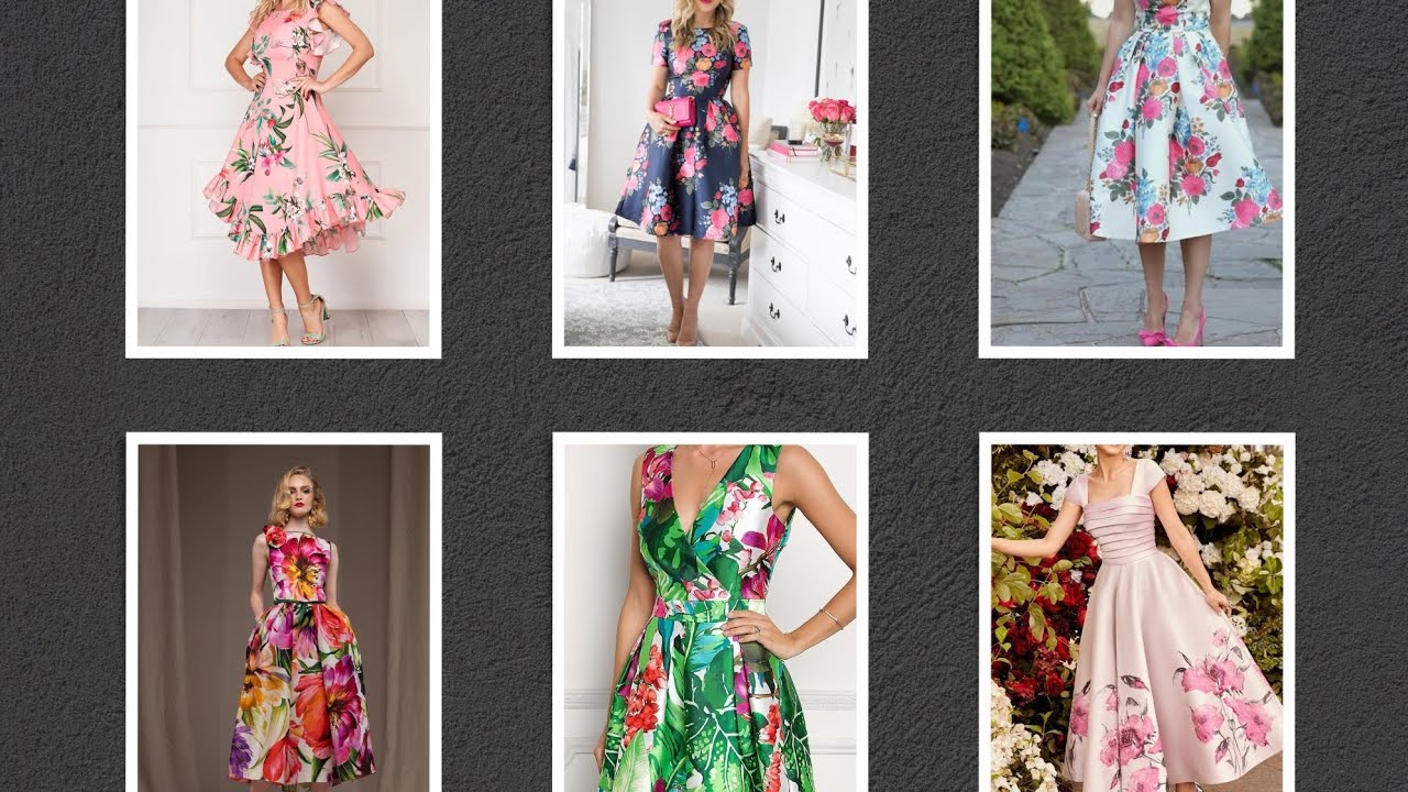 Beautiful multi color printed frocks design ideas - YouTube