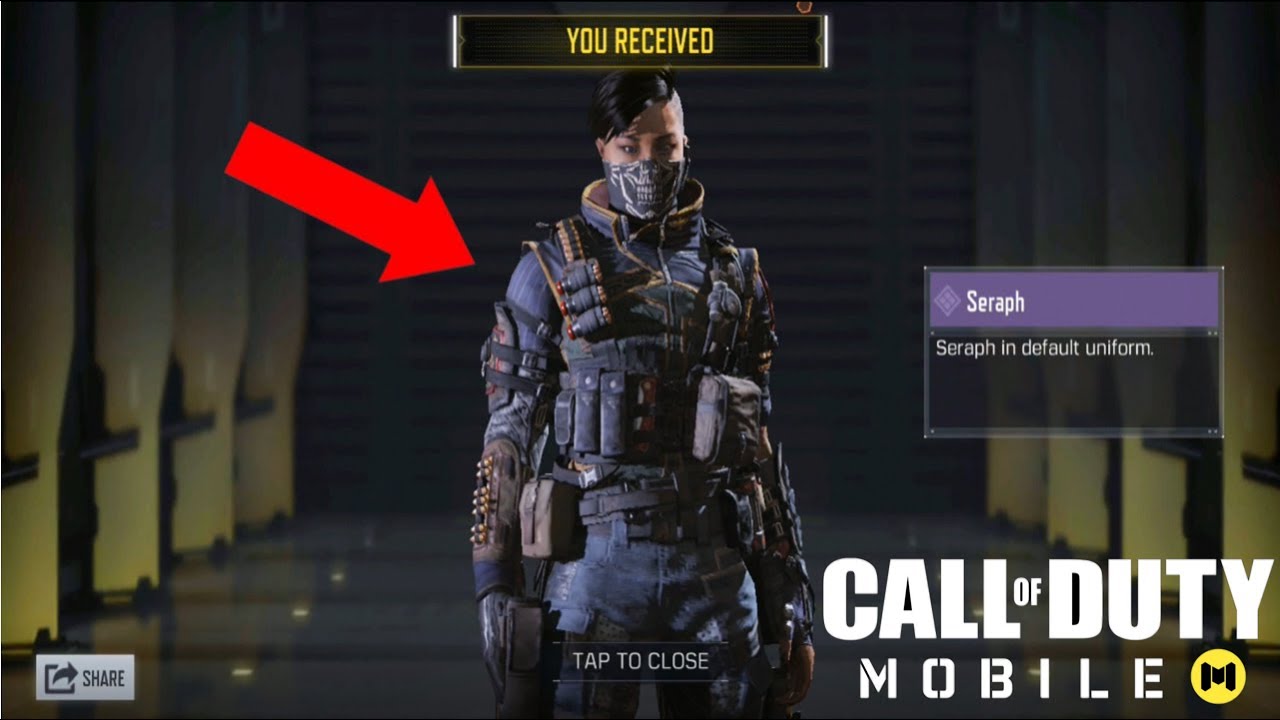 *SERAPH DEFAULT UNIFORM* CALL OF DUTY MOBILE!! - YouTube