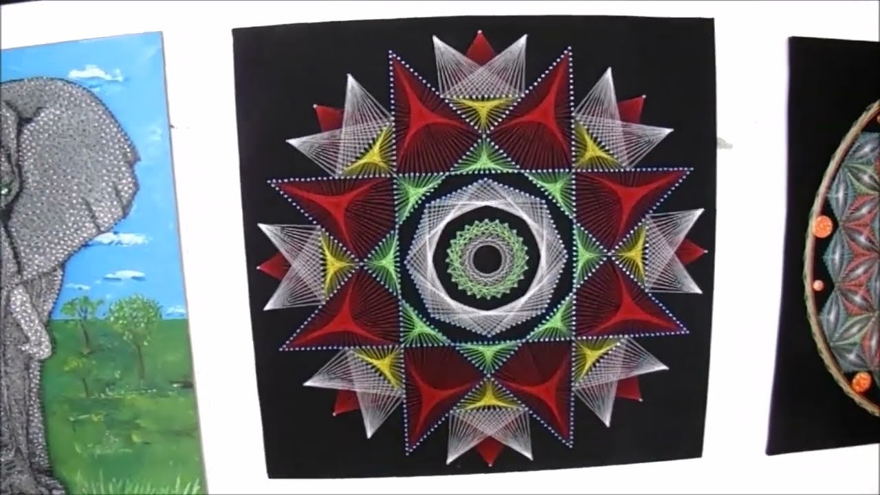 string art octagono estelar segunda parte por jorge de la tierra - YouTube