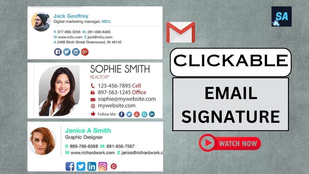 Email Signature Design - How to create a Professional Email Signature ...