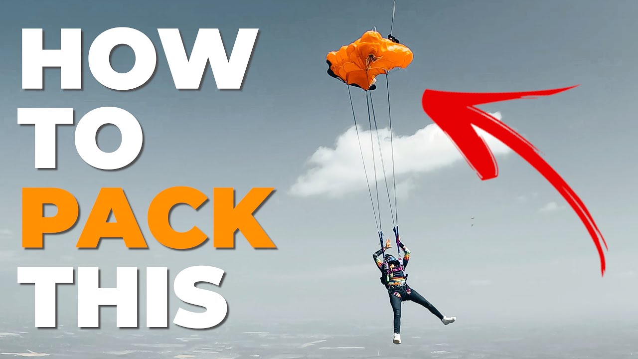 POV: How to pack a skydiving parachute | From start to finish 📝 - YouTube