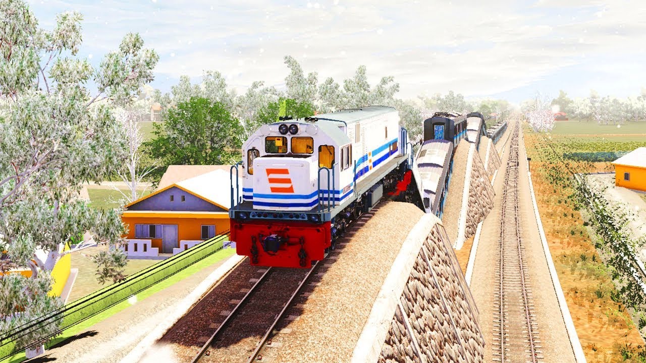 AMAZING!! This Train Flies High Around the Extreme Tracks | Trainz ...